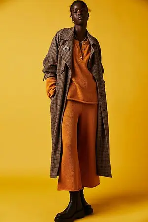 Free People Hailee Sweater Set Sun Tan