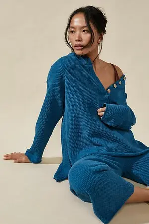 Free People Hailee Sweater Set Turkish Tile
