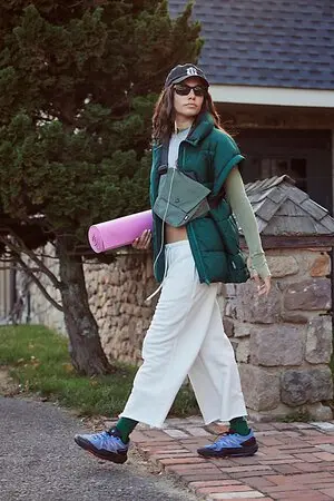 Free People FP Movement In A Bubble Puffer Vest Evergreen