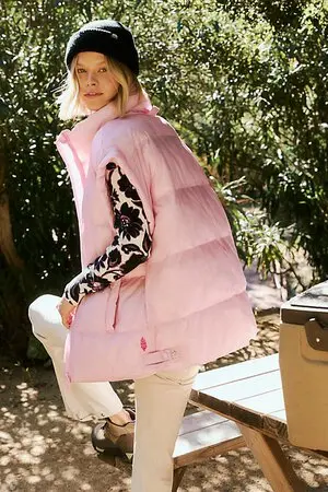 Free People FP Movement In A Bubble Puffer Vest Jewel Jam