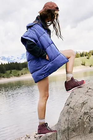 Free People FP Movement In A Bubble Puffer Vest Sapphire