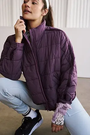Free People Pippa Packable Puffer Jacket Baies Noires
