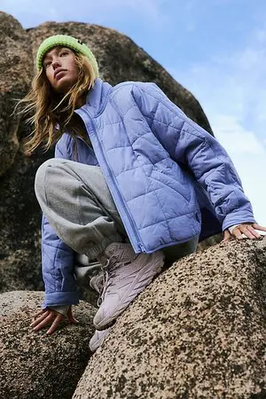 Free People Pippa Packable Puffer Jacket Cerulean Dreams