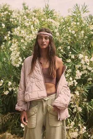 Free People Pippa Packable Puffer Jacket Mauve Swoon