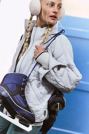 Free People Pippa Packable Puffer Jacket - Titanium
