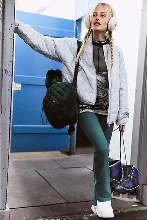 Free People Pippa Packable Puffer Jacket - Titanium