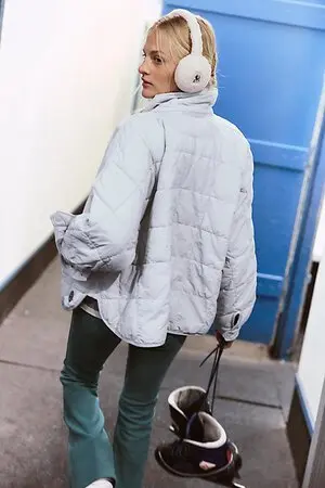 Free People Pippa Packable Puffer Jacket - Titanium
