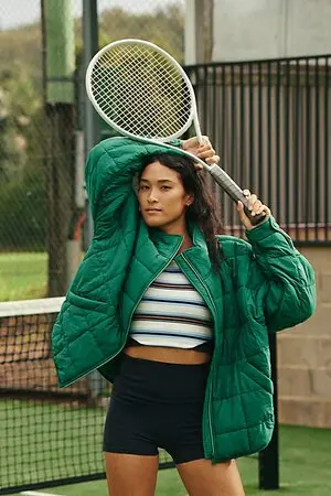 Free People Pippa Packable Puffer Jacket Viridian