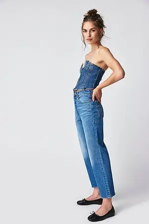 LEVI'S Ribcage Straight Ankle Jeans