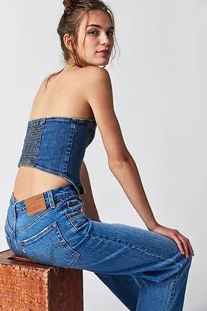 LEVI'S Ribcage Straight Ankle Jeans