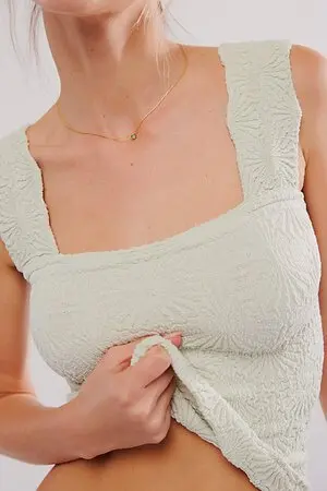 Free People FREE PEOPLE Love Letter Cami Blue