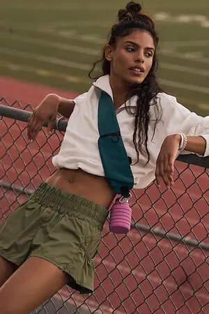 Free People FP Movement Flirt On Shorts Dark Olive