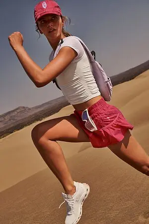 Free People FP Movement Flirt On Shorts Punch Crush