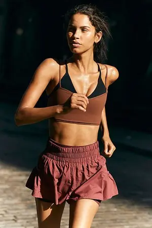 Free People FP Movement Flirt On Shorts Sour Cherry