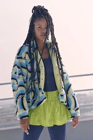 Free People FP Movement Flirt On Shorts Sunny Lime