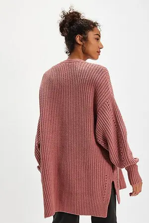 Free People Nightingale Cardigan - Canyon Rose