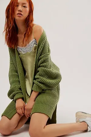 Free People Nightingale Cardigan Watercress