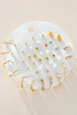 Free People Stud Earring Set - Citrine Baby