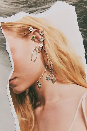 Free People Stud Earring Set - Luck