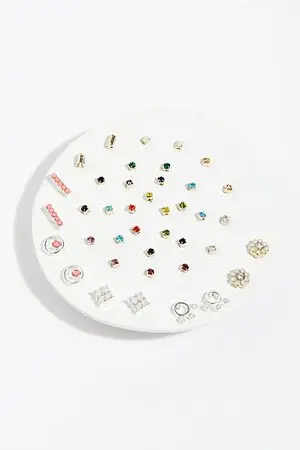Free People Stud Earring Set Rainbow Mix