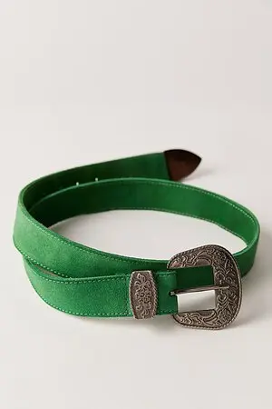 Free People Suede Western Belt Medusa