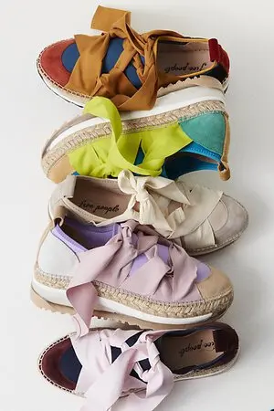 Free People Chapmin Espadrille Sneakers Green