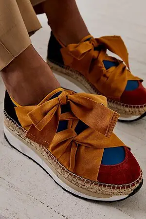 Free People Chapmin Espadrille Sneakers Rust