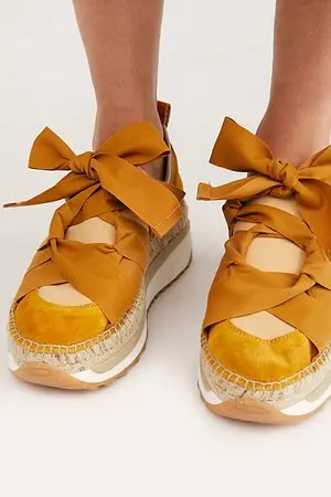 Free People Chapmin Espadrille Sneakers Yellow