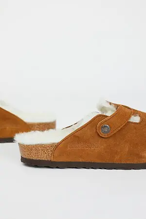 BIRKENSTOCK Boston Shearling Clogs - Mink