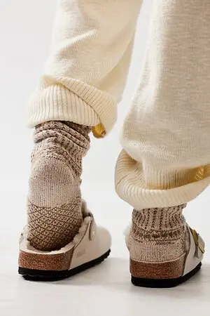 BIRKENSTOCK Boston Shearling Clogs - White