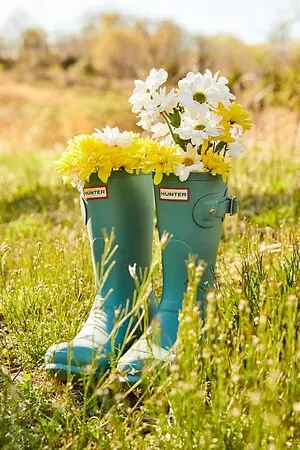 Hunter Short Wellies Sage Skipper