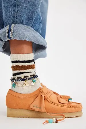 Free People Free People Retro Stripe Tube Socks Brown Combo