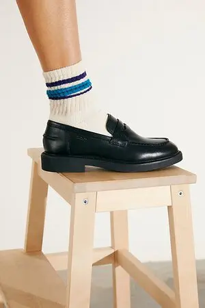 Free People Free People Retro Stripe Tube Socks Mosaïque / Mûre