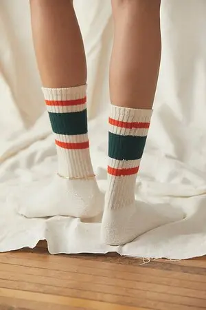 Free People Free People Retro Stripe Tube Socks Varsity Green