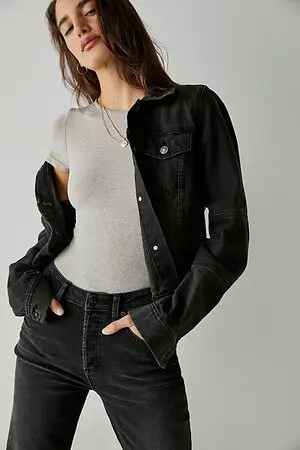 Free People Clean Lines Tee Bodysuit Heather Brown