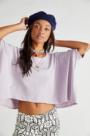 Free People We The Free CC Tee Lavender Mauve