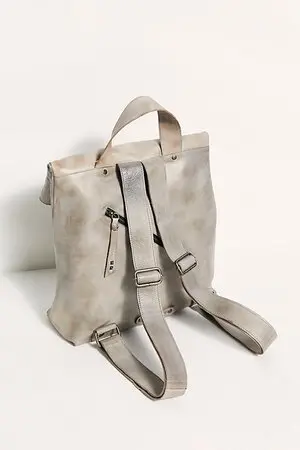 Bed Stu Howie Leather Backpack - Grey