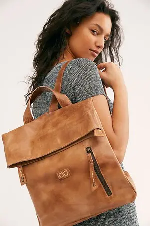 Bed Stu Howie Leather Backpack - Tan Rustic