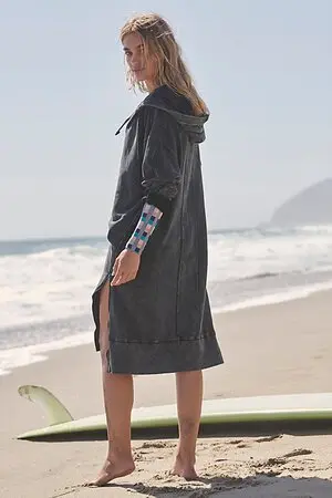 Free People Spur Of The Moment Solid Hoodie