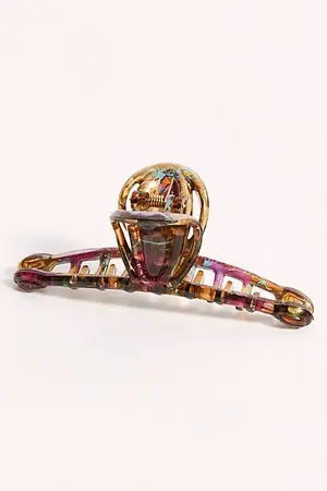 MEDUSA'S HEIRLOOMS Medusa's Heirlooms Claw Clip Rose Turq
