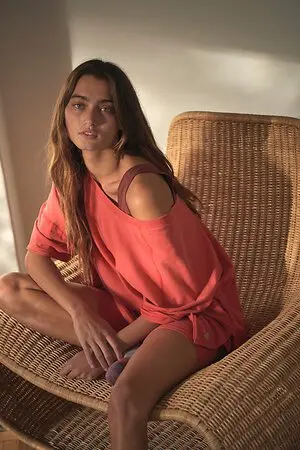Free People Hot Shot Reversible Set Grapefruit
