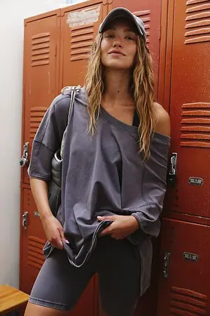 Free People Hot Shot Reversible Set Gunmetal