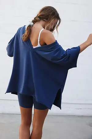 Free People Hot Shot Reversible Set - Midnight Navy