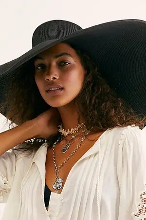 Free People Shady Character Packable Wide Brim Straw Hat