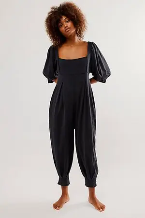 Free People Lotta Love Romper - Black