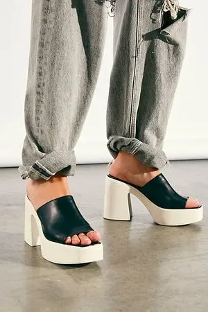 Free People Zoe Platform Sandals Black