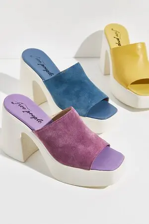 Free People Zoe Platform Sandals Orchid Pavillion