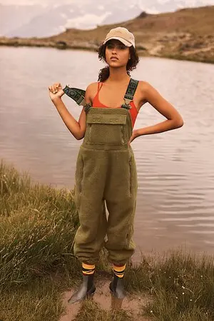 Free People Hit The Slopes Salopette Army