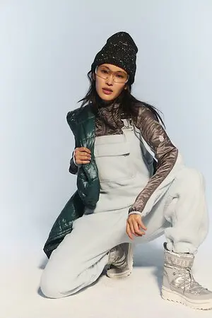 Free People Hit The Slopes Salopette Light Blue