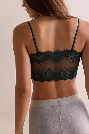 Only Hearts So Fine Lace Crop - Juniper